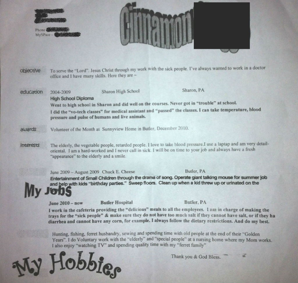 30 Hilarious Things People Have Put on Their Résumés
