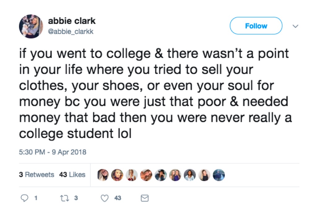 20 Hilarious Tweets Every College Student Can Relate To