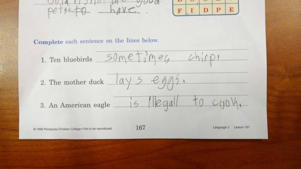 20 Hilarious Assignments Kids Have Turned in to Their Teachers — Best Life