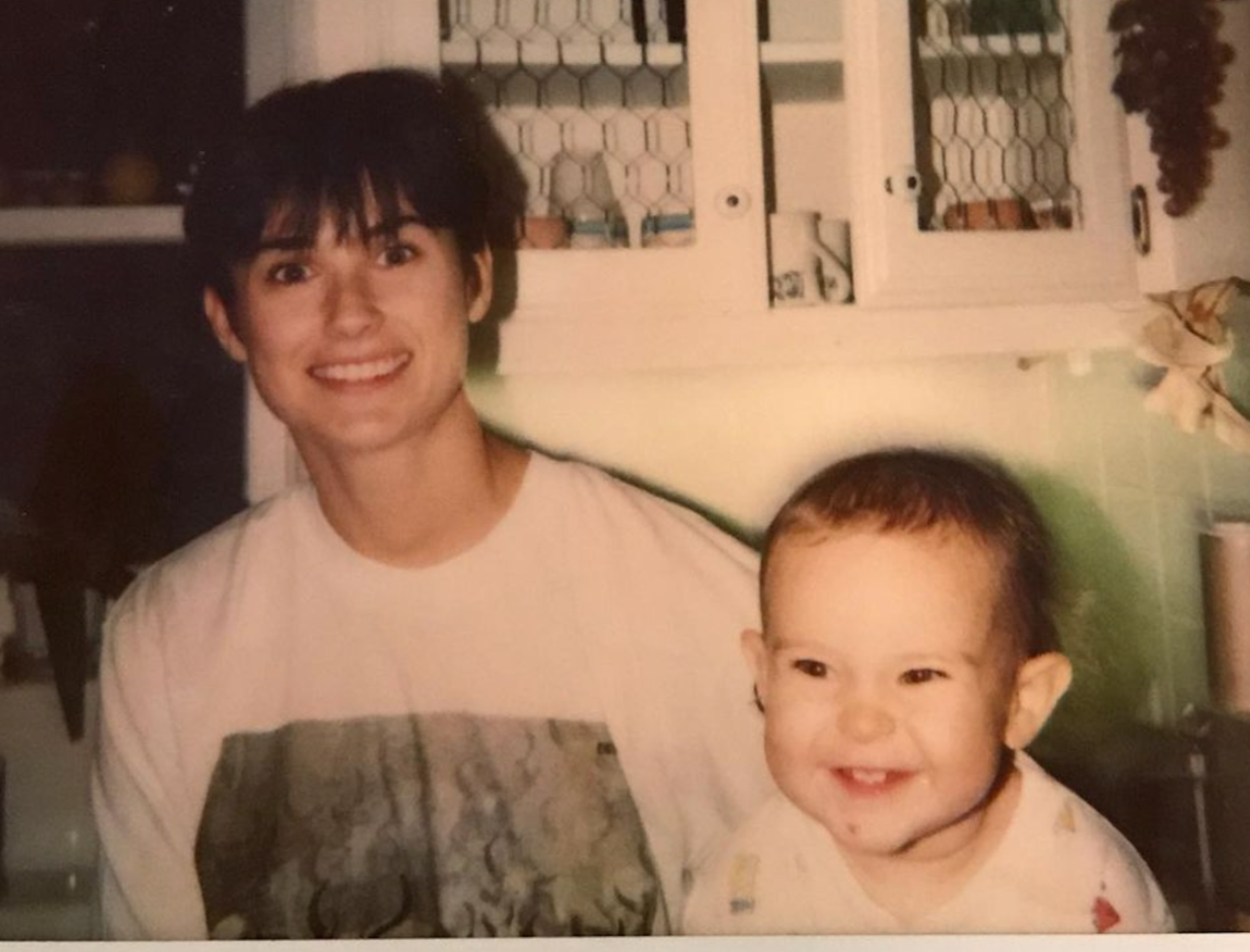Throwback Pics of Demi Moore & Bruce Willis Shared by Daughter Rumer