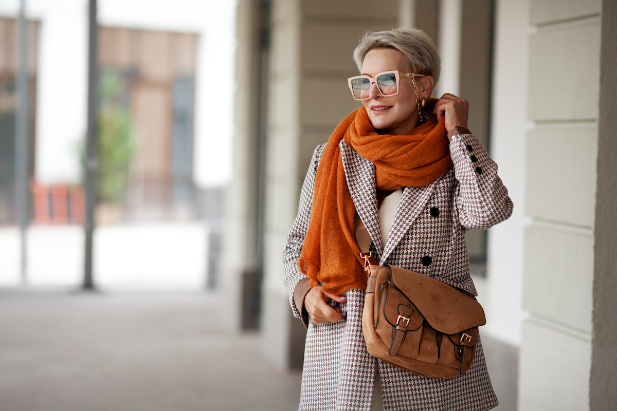 7 Scarf Styling Tips If You're Over 60, According to Stylists — Best Life