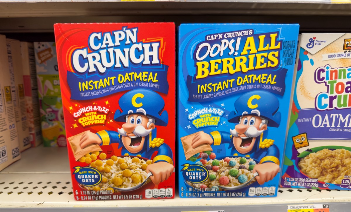 Quaker Recalls Chewy Bars, Oatmeal, and Cap'n Crunch Cereal