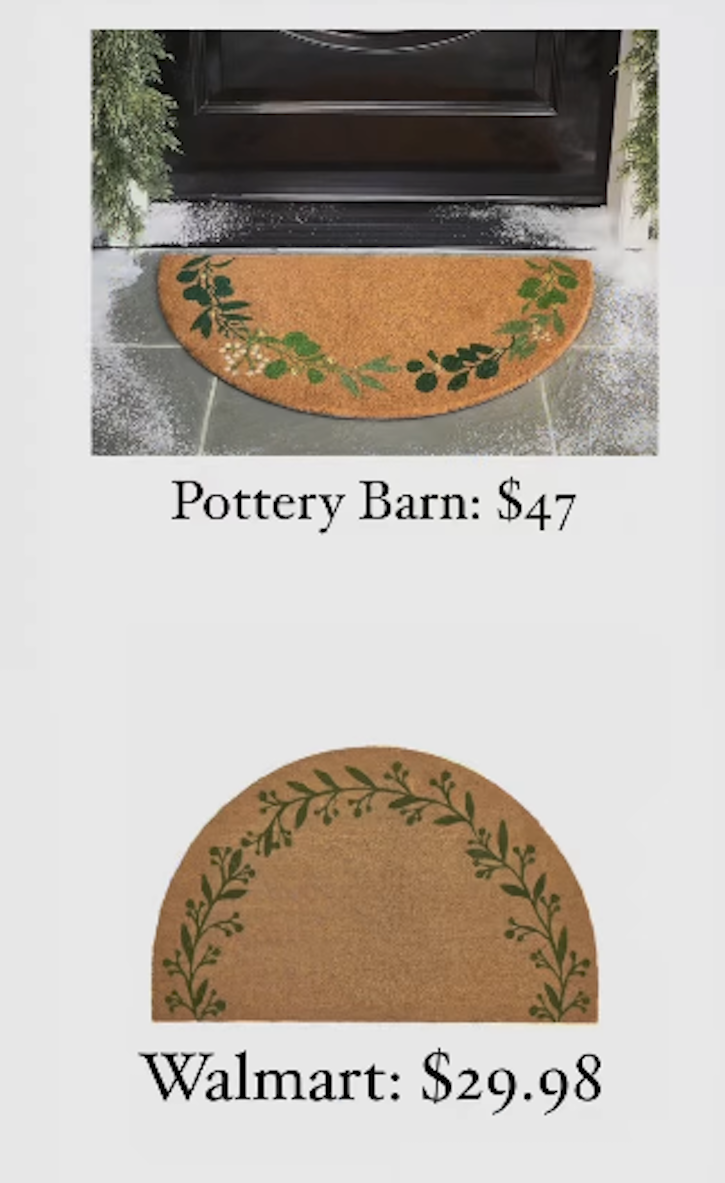 Walmart's Christmas Decorations Are Dupes for Pottery Barn